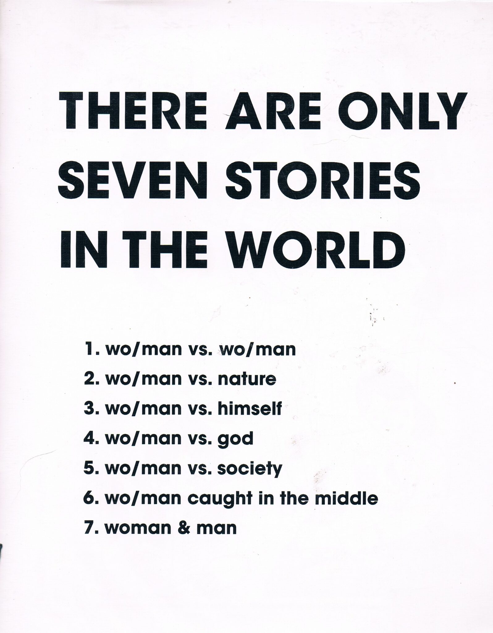 There are only seven stories in the world – Cronologia da Banda ...